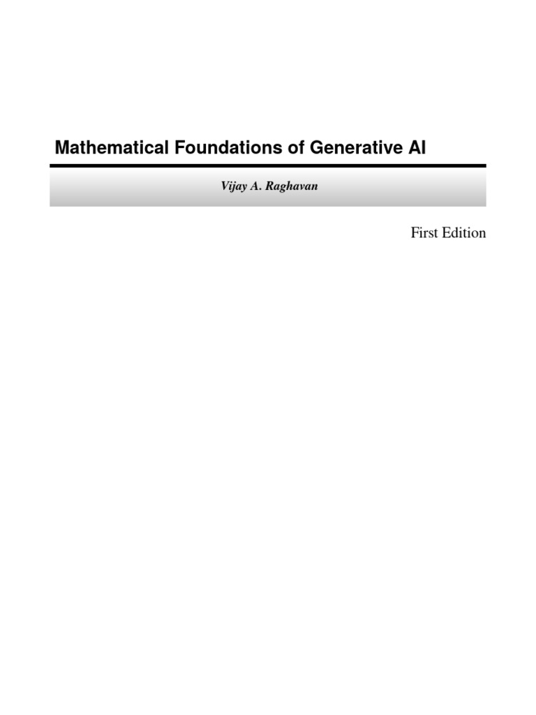 Math Foundations of Gena I | PDF | Probability Distribution | Probability Theory