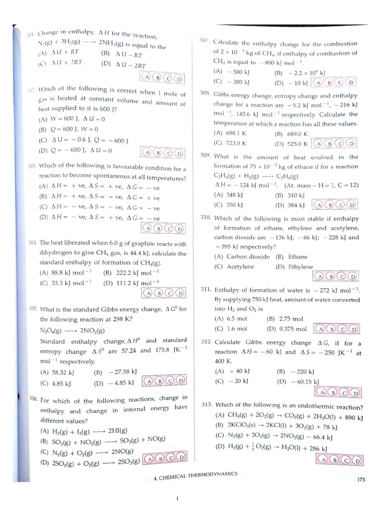 Thermodynamics CET Pyq | PDF