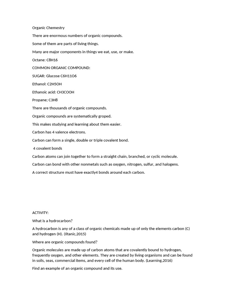 Organic Chemestry | PDF