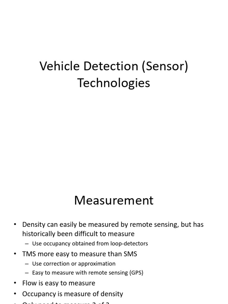 Vehicle Detection Technologies | PDF | Magnetometer | Piezoelectricity