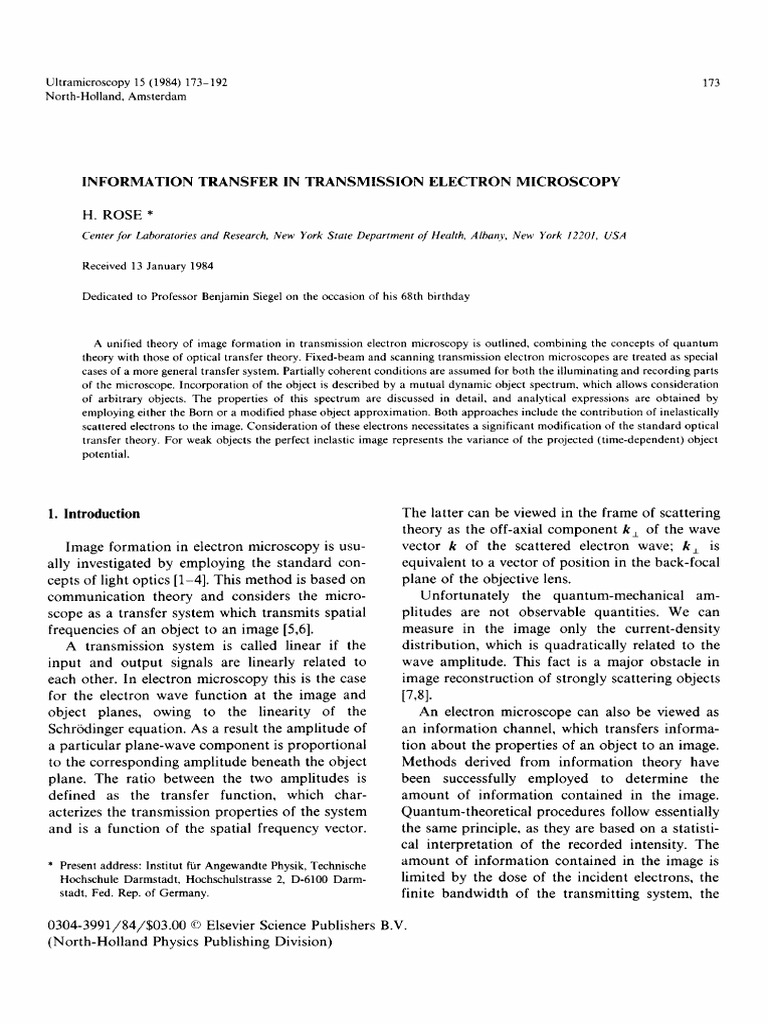 1984 Ultra MODS | PDF | Scattering | Optics