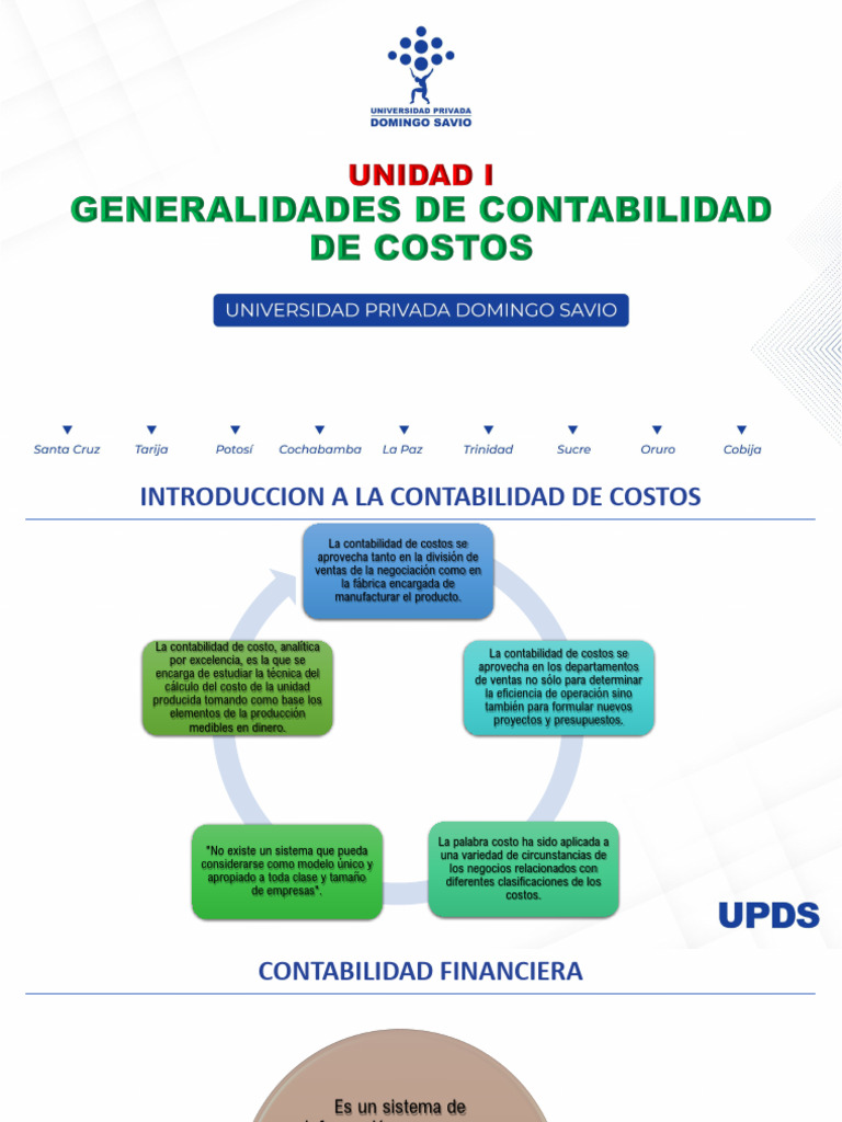 1. Unidad_I - Generalidades de Contabilidad de Costos | PDF | Contabilidad | Contabilidad de costos