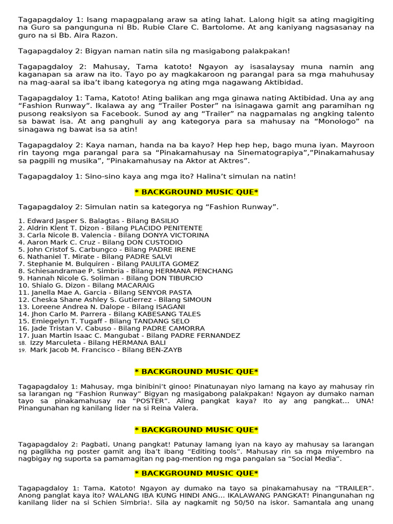 Iskrip Sympathy | PDF