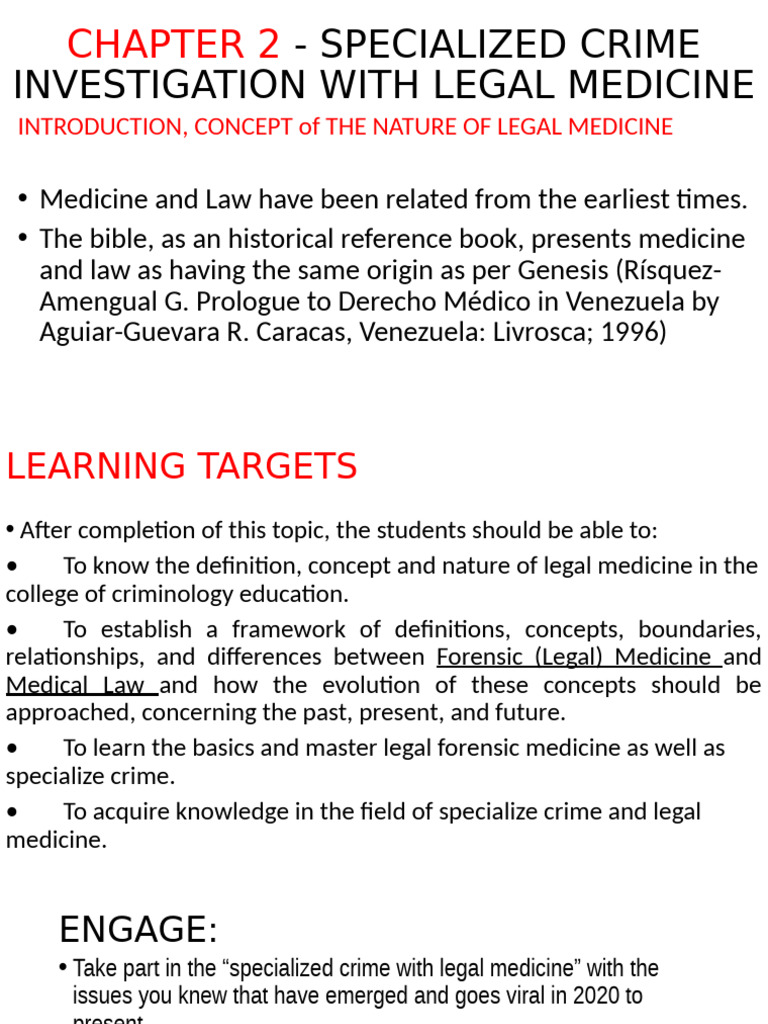 Chapter 2 - Specialized Crime Investigation With Legal | PDF | Burden Of Proof (Law) | Polygraph