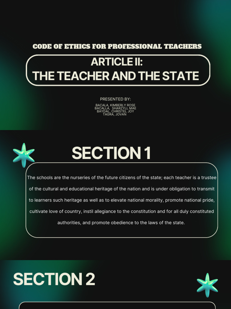 ARTICLE-II-THE-TEACHER-AND-THE-STATE | PDF | Article Two Of The United ...