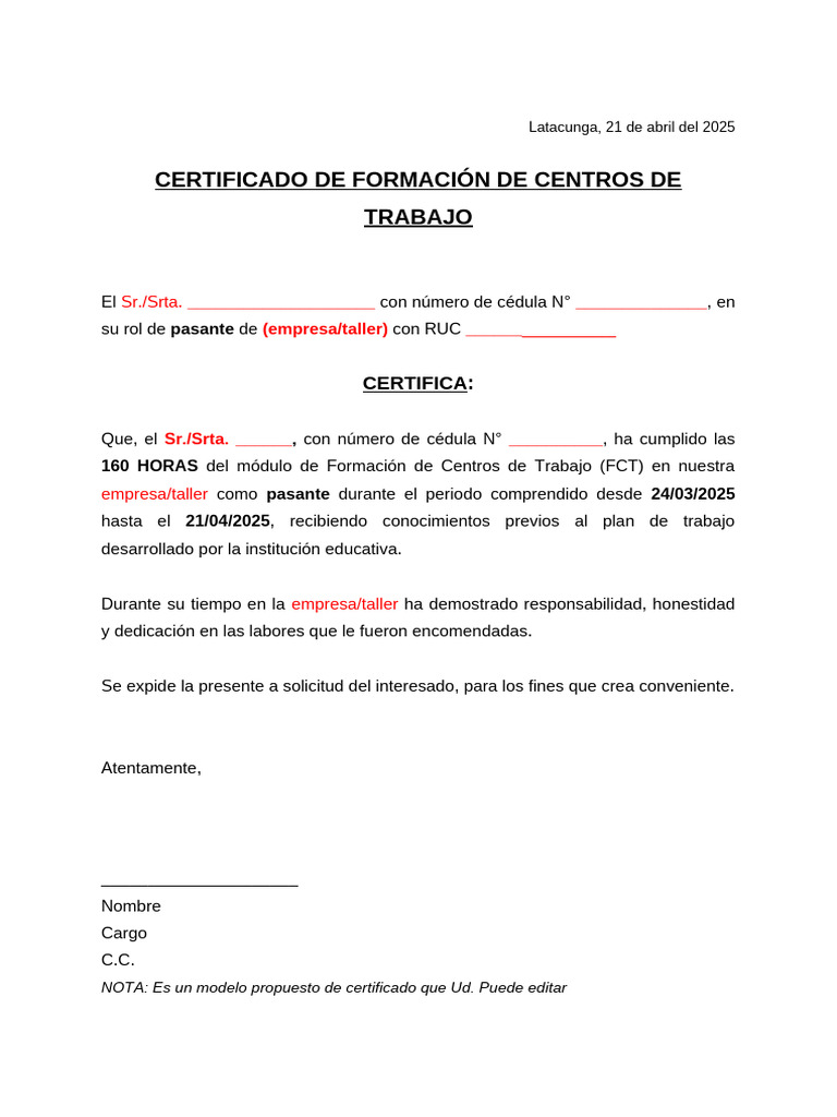 modelo-certificado- | PDF