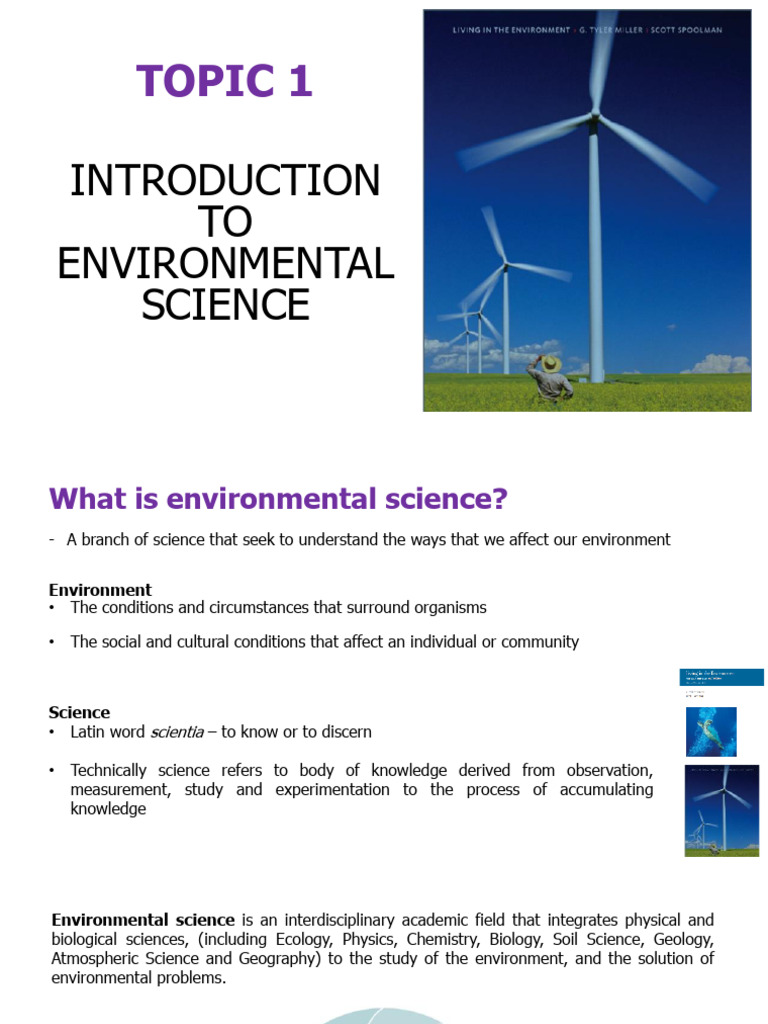 Topic 1 Introduction To Environmental Science | PDF | Earth Sciences ...