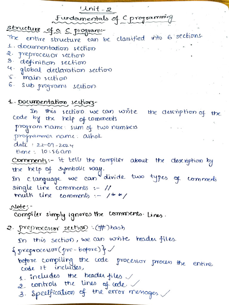 C Language (Unit 2 (Part 1) ) | PDF | Computer Programming