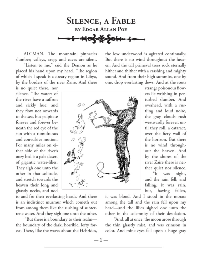 Silence Edgar Allan Poe | PDF | Earth Sciences