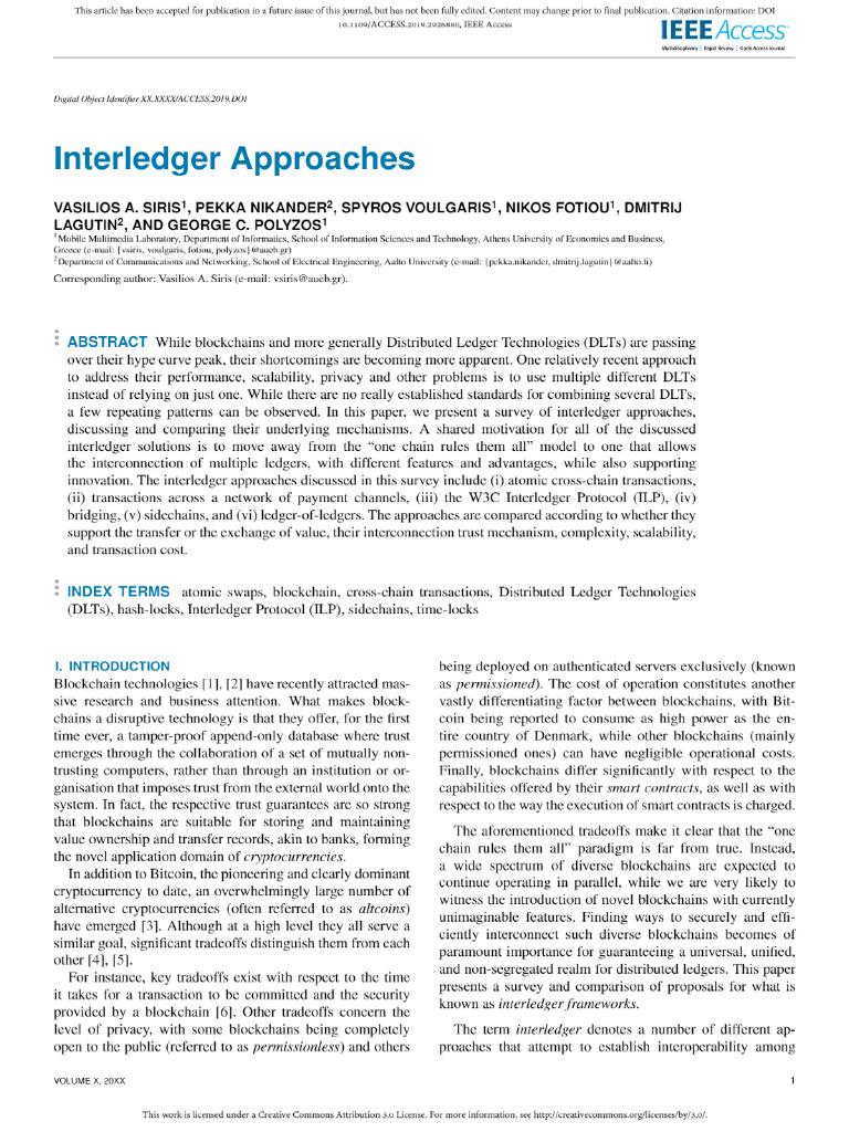 Interledger Approaches - Interledger - Approaches | PDF