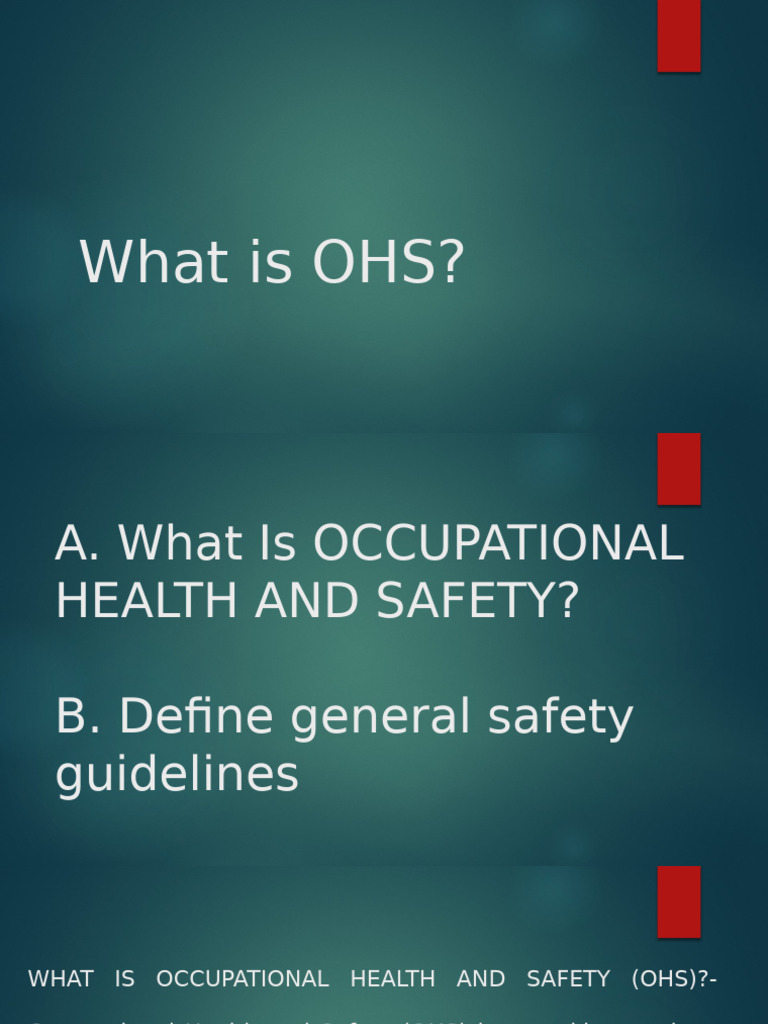What Is OHS | PDF