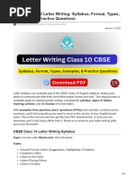 Formal Letter Format Icse | PDF | Career & Growth