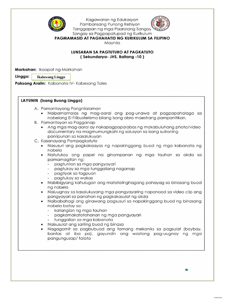 PINAL NA LP -kabesa 1 | PDF