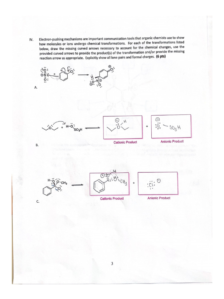 Electron-Pushing Mechanisms Are Important Communication Tools That Organic Chemists Use To Show ...