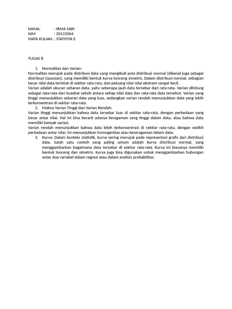 Tug As 8 Statist I Kirma Sari | PDF