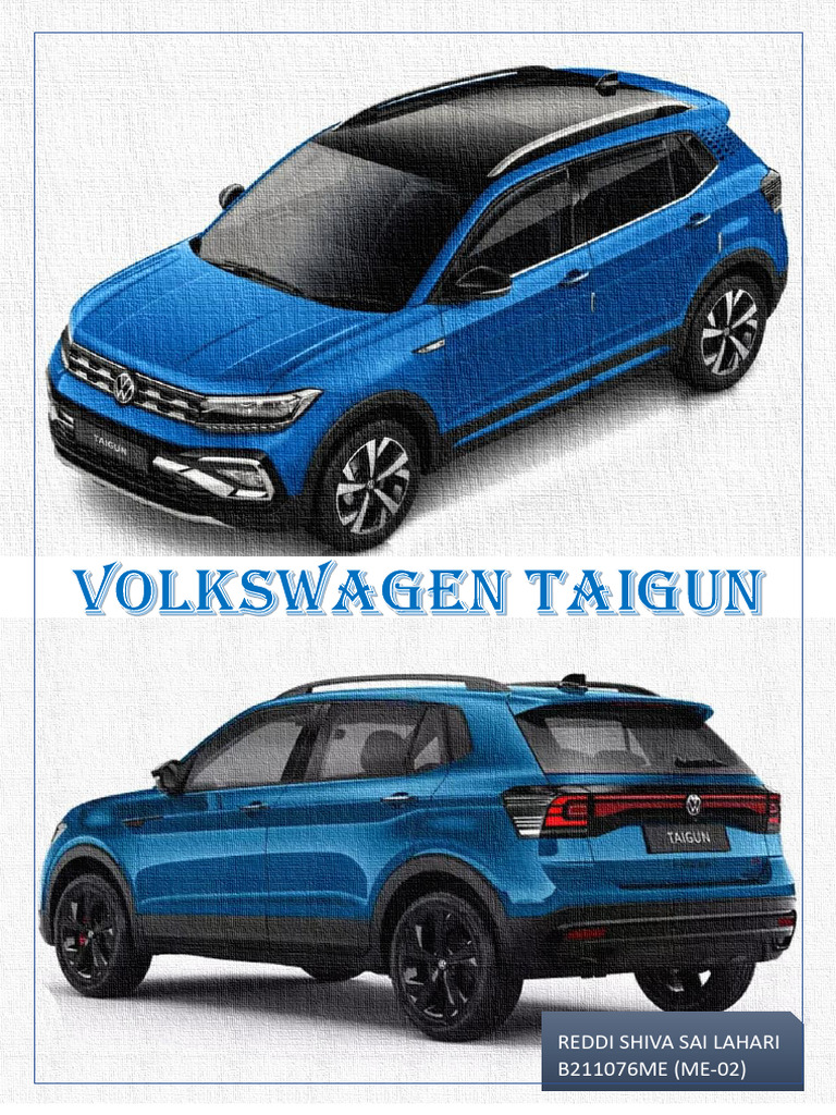 Assignment 1-B211076me-Volkswagen Taigun | PDF | Clutch | Brake