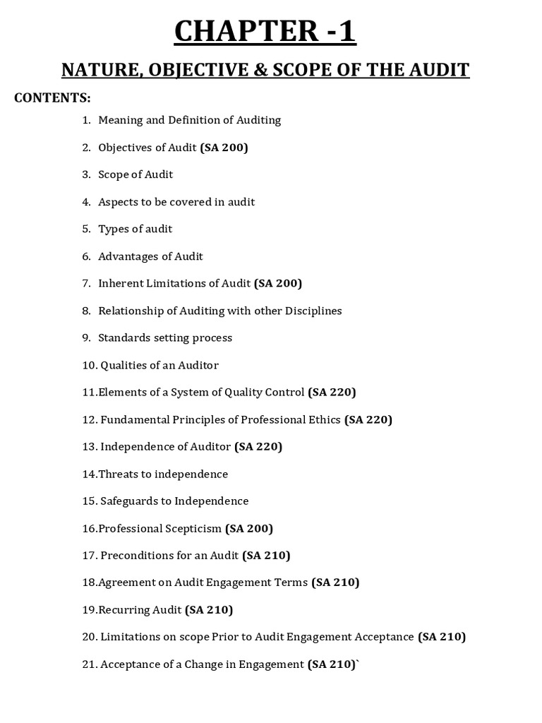 AUDIT-1 | PDF | Audit | Financial Audit