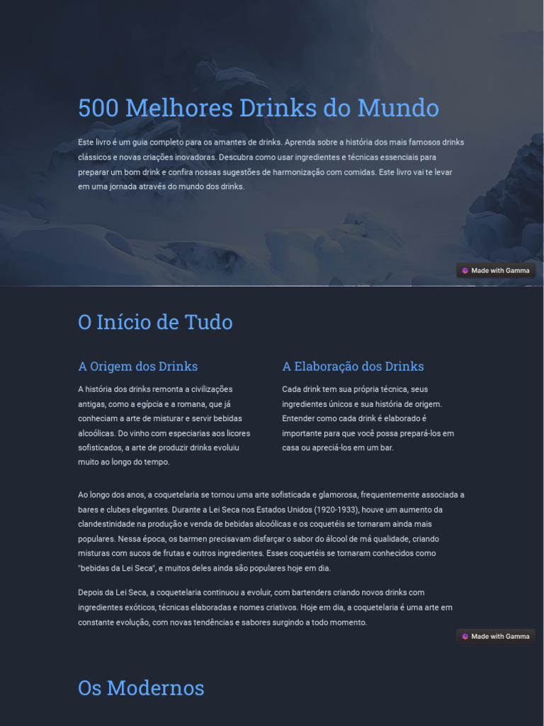 500 Melhores Drinks do Mundo | PDF | Coquetéis | Bebida