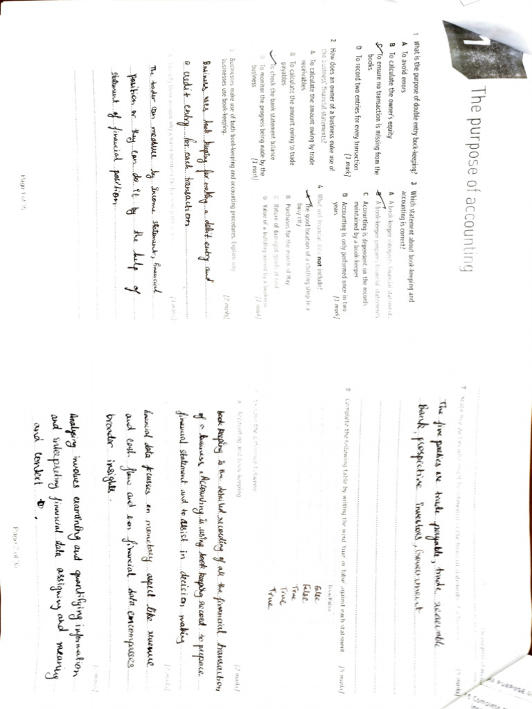 Acc Worksheet | PDF