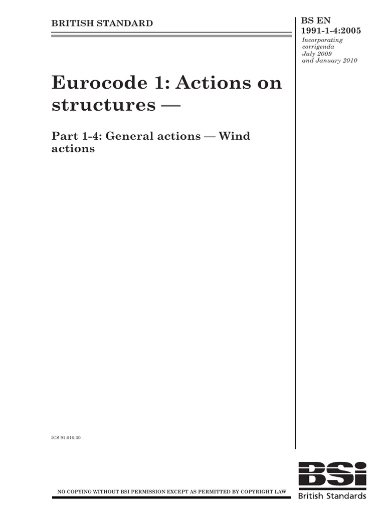 Eurocode 1 Part 1-4 | PDF | Regulation | International Electrotechnical ...