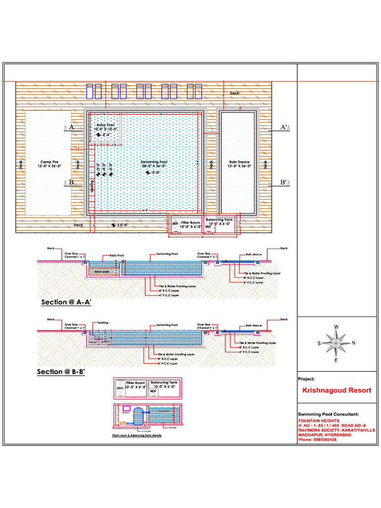 Swimming Pool Section Details | PDF