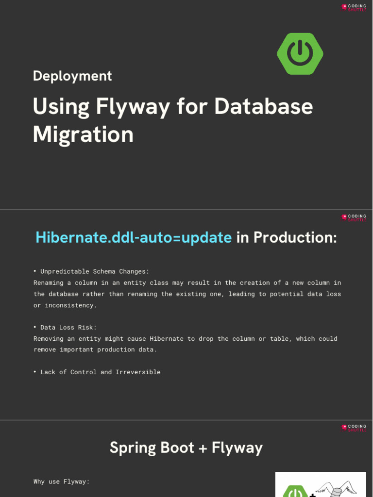 Flyway for DB Migration(8.4) | PDF