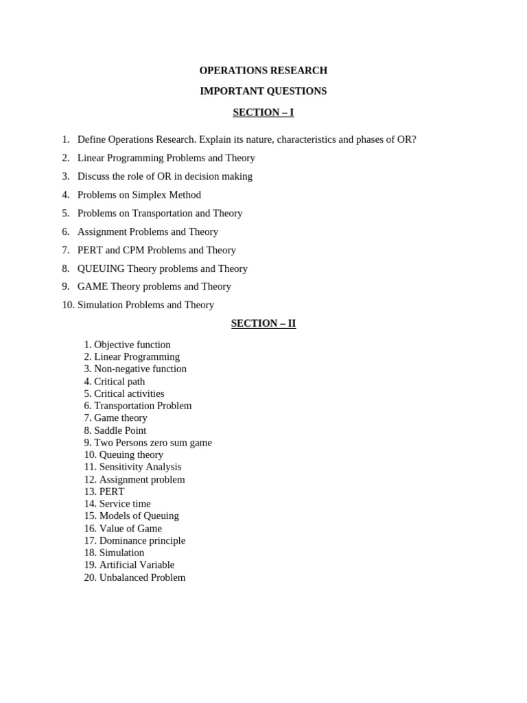 3.or - Important Questions | PDF