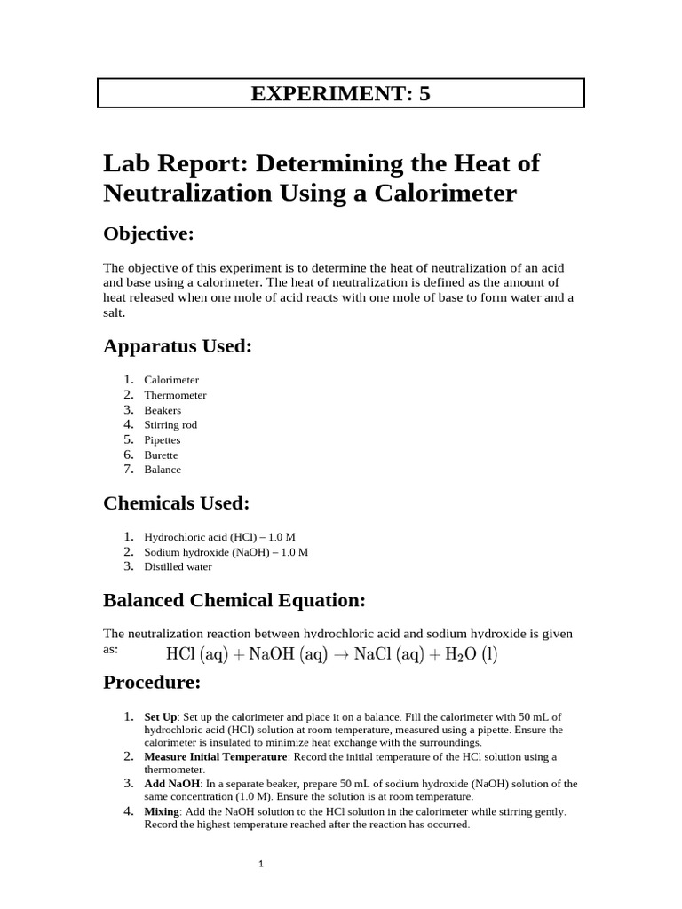 Experiment 5 | PDF