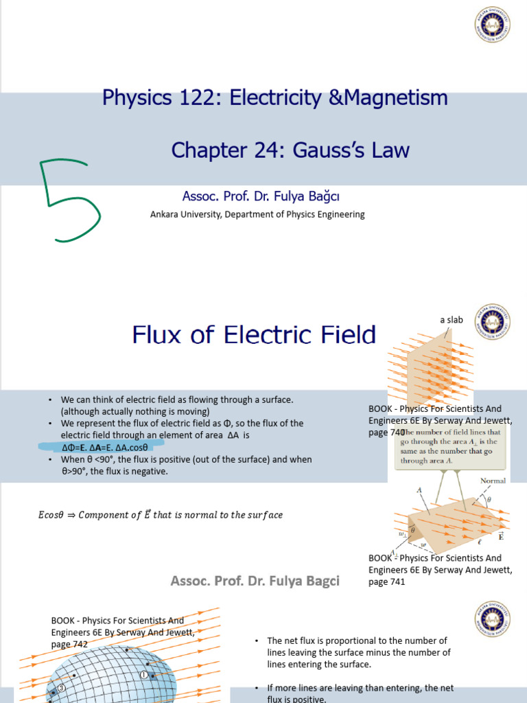Gauss's Law in Electricity & Magnetism | PDF | Flux | Sphere