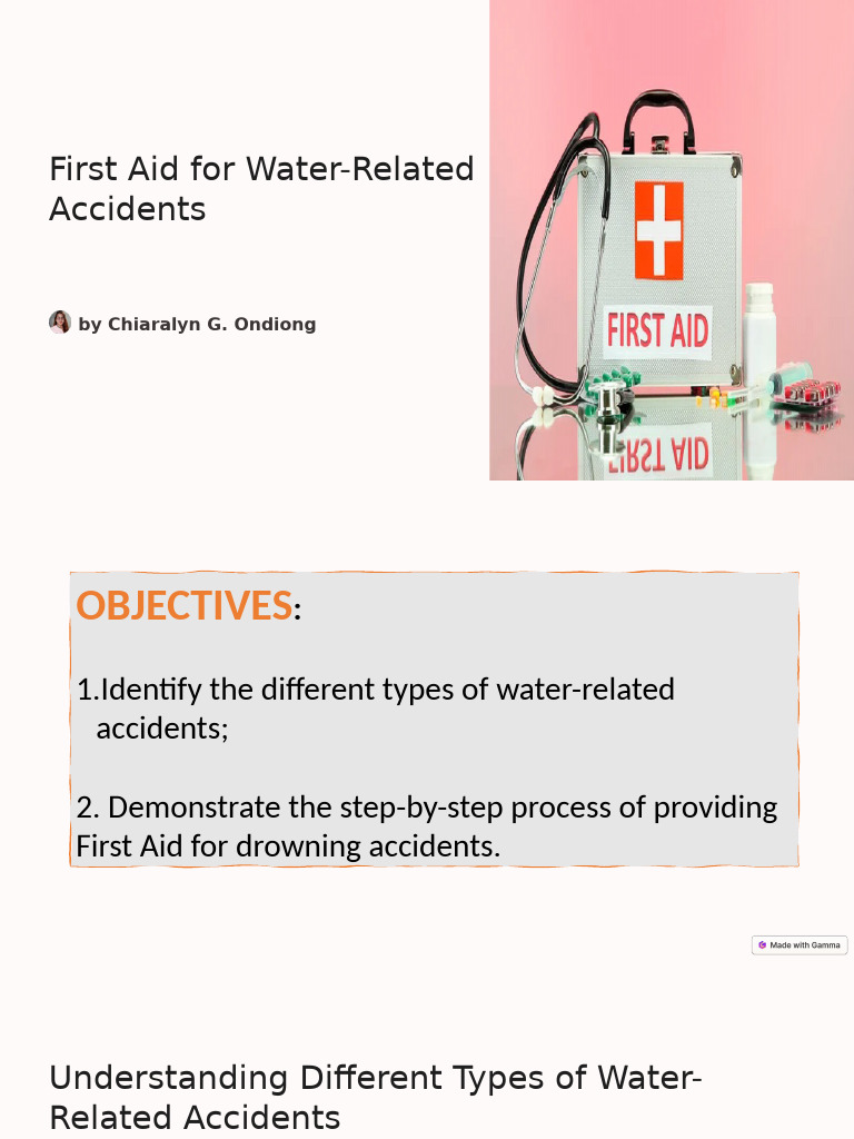 First Aid For Water Related Accidents | PDF | Cardiopulmonary ...