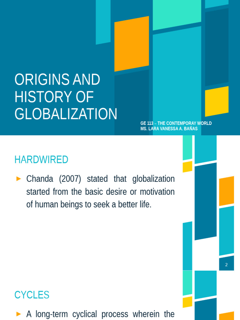 Week 4 Origins and History of Globalization (1) 112411 | PDF