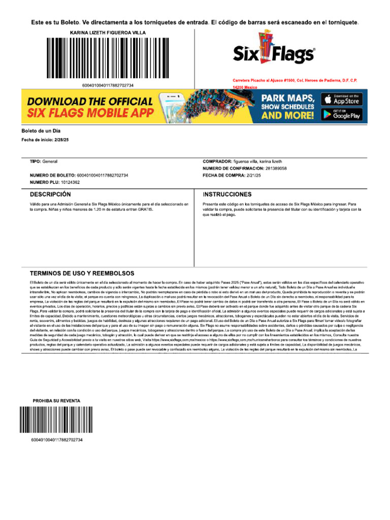 Six Flags | PDF