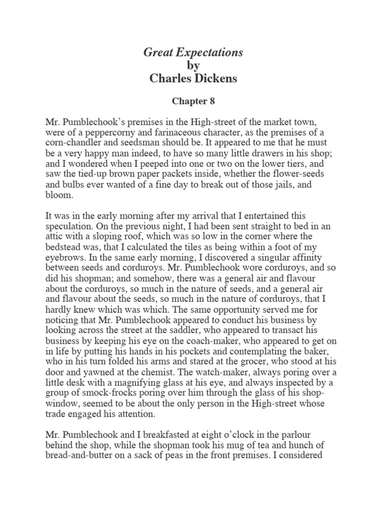 Great Expectations 008 Chapter 8 | PDF | Estella (Great Expectations ...