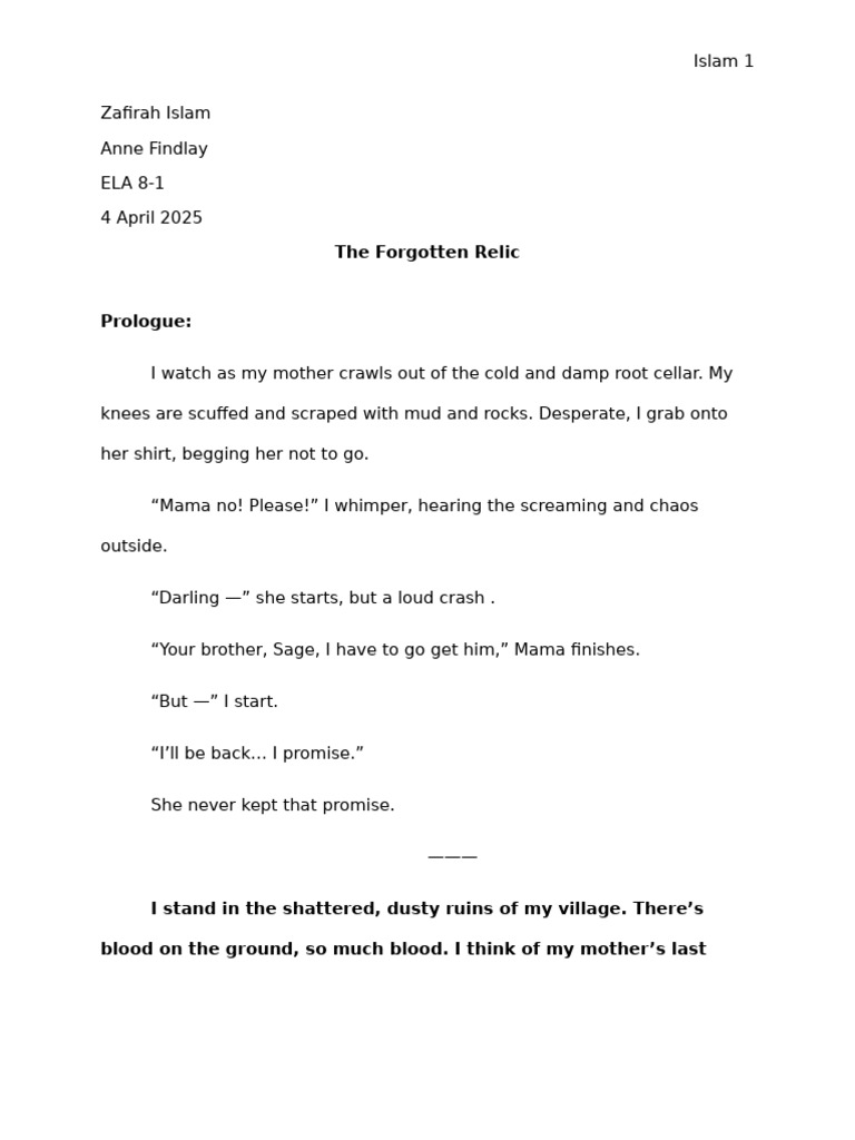 The Forgotten Relic | PDF