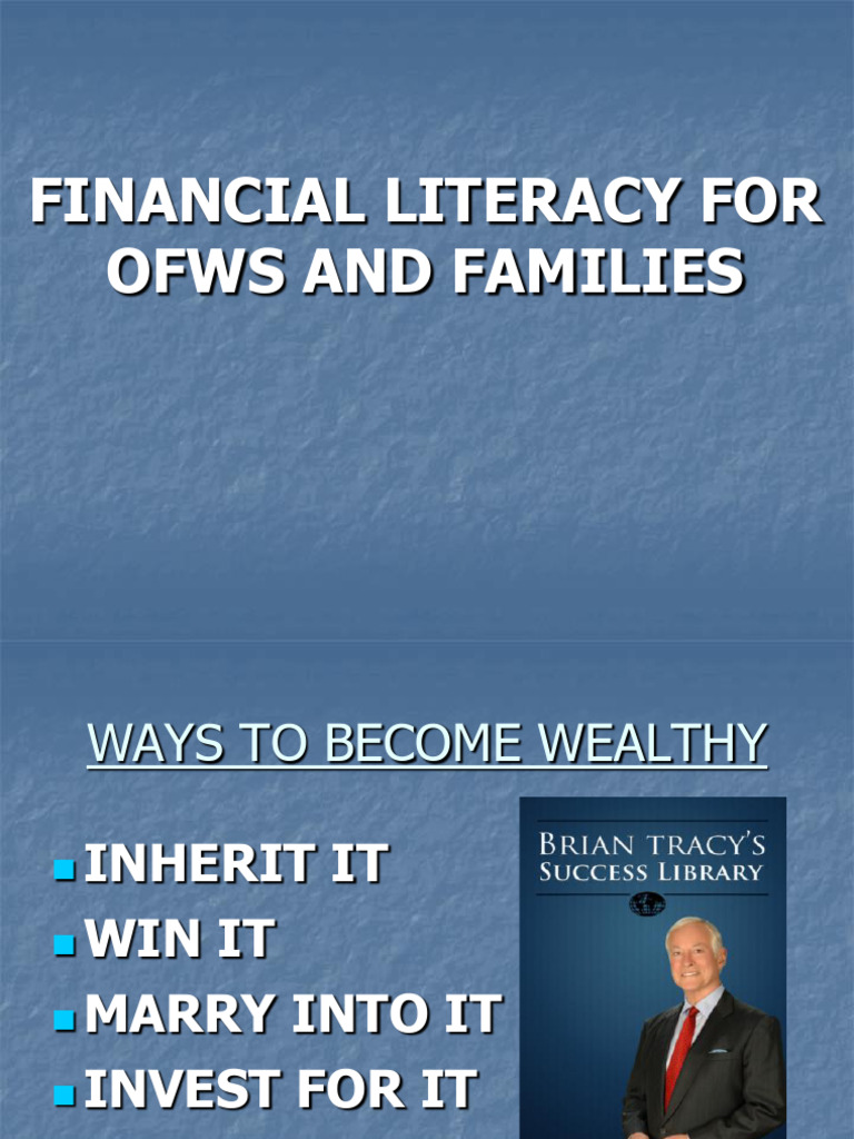 Financial Literacy for OFWs and Families | PDF | Investing | Economies