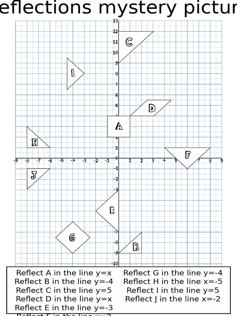 Reflections Mystery Picture Fun Activities | PDF