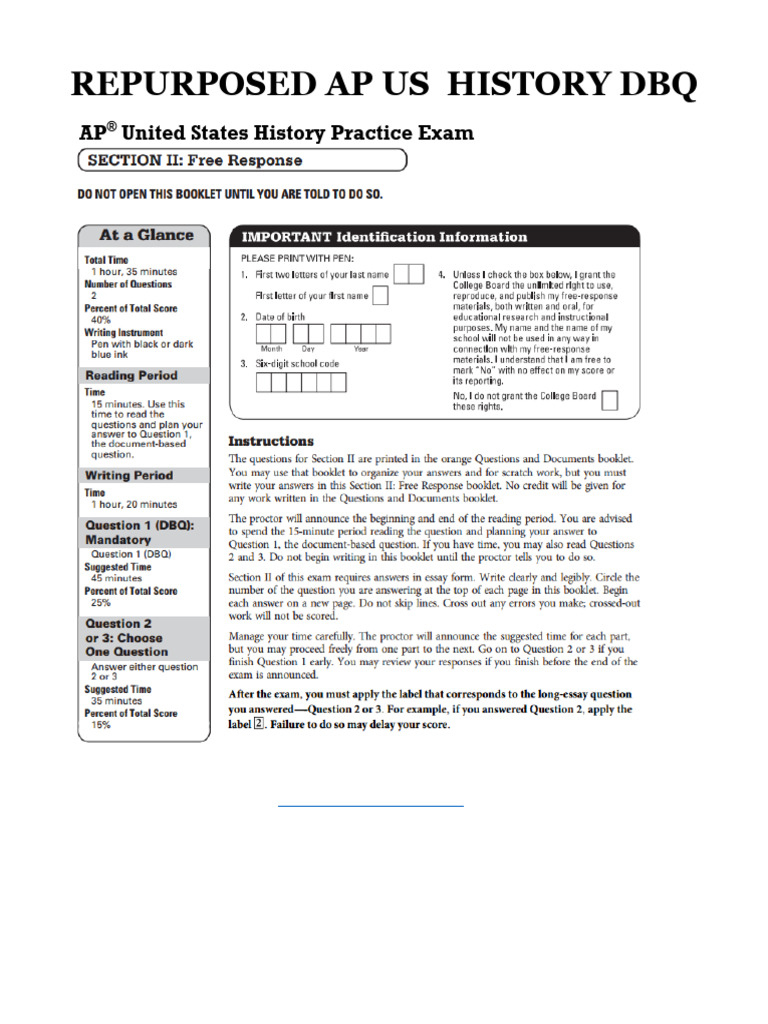 DBQ - 2003 B Mod - Progressive Reform | PDF | Commerce Clause