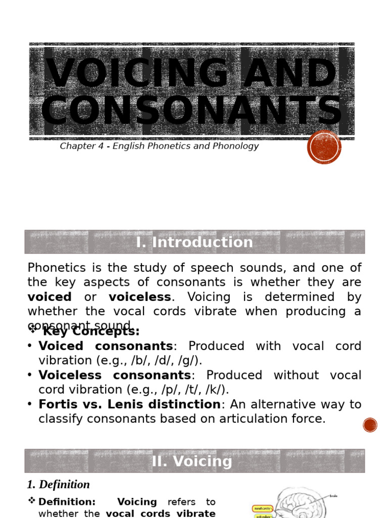 Consonant Voicing in English Phonetics | PDF | Consonant | Phonetics