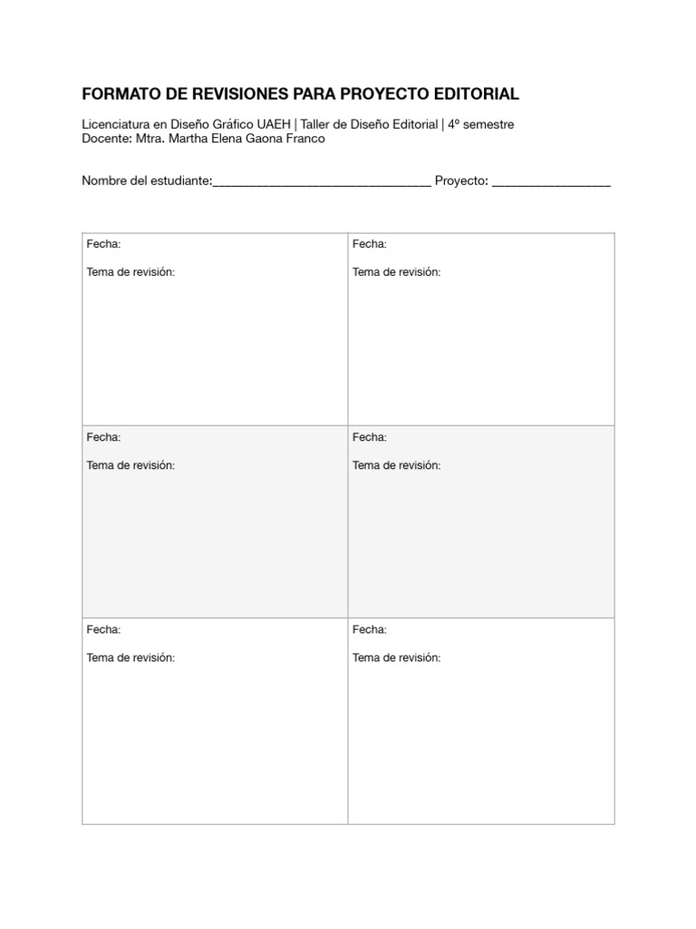 Formato de Revisiones Editoriales UAEH | PDF