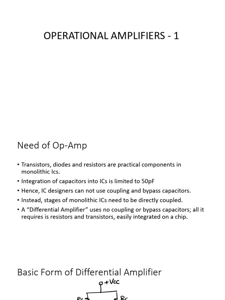 Understanding Operational Amplifiers | PDF | Operational Amplifier | Amplifier