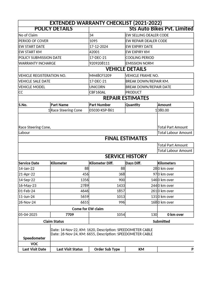 Claims Form 42623 | PDF | Wheeled Vehicles | Motor Vehicle