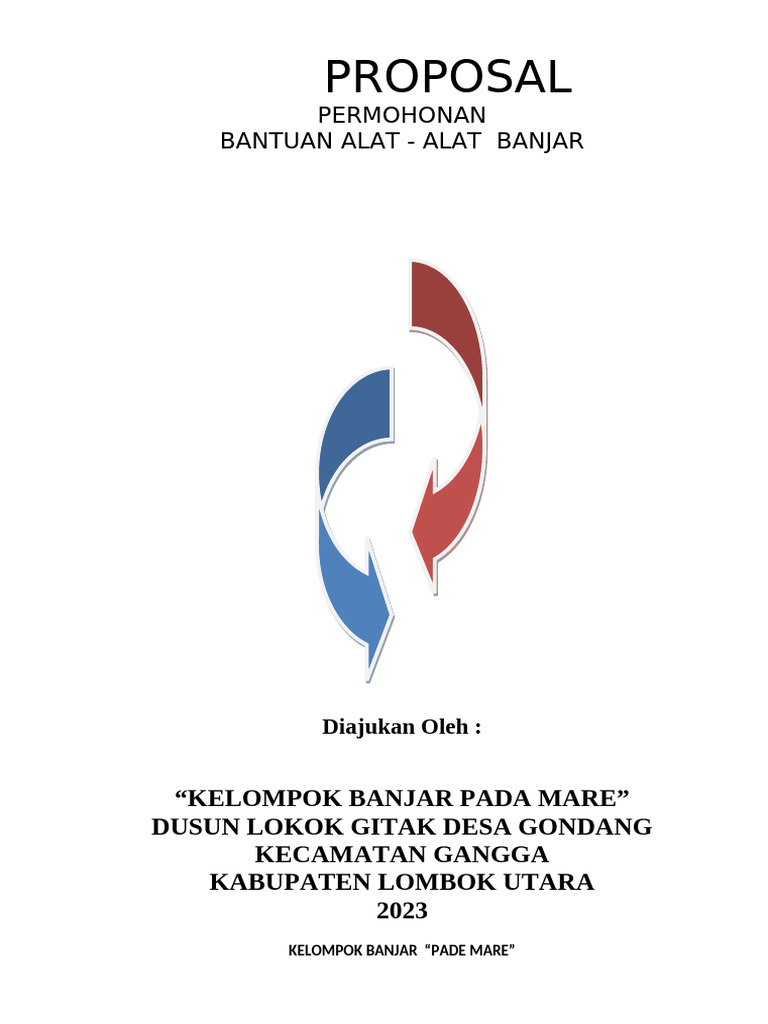 Proposal KLP PKK Pade Mare Lokok Gitak 2023 | PDF