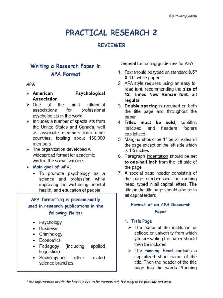 APA Research Paper Writing Guide | PDF | Validity (Statistics) | Statistics