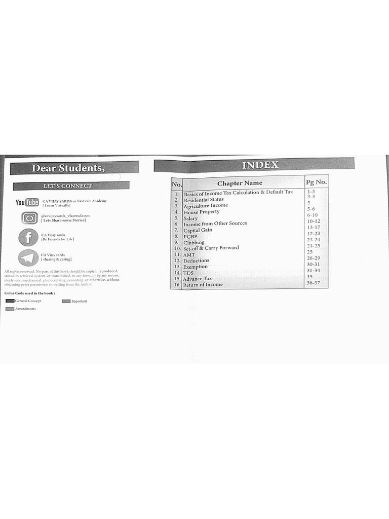 Income Tax Chart Book | PDF