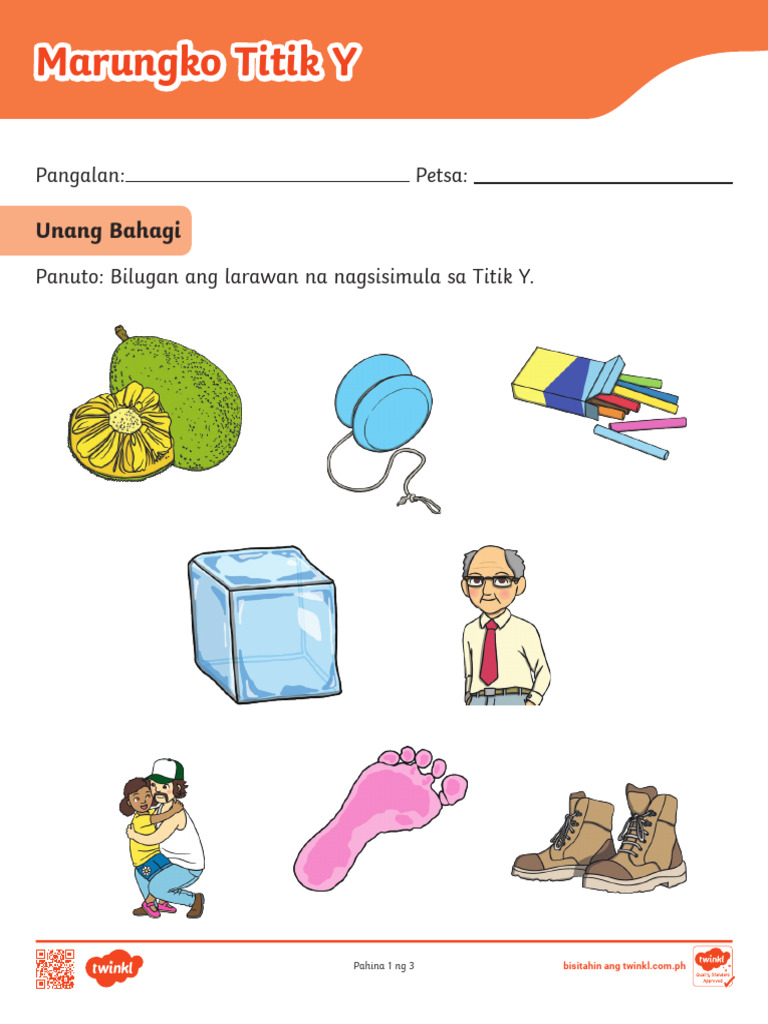 Marungko Worksheet - Titik Y | PDF