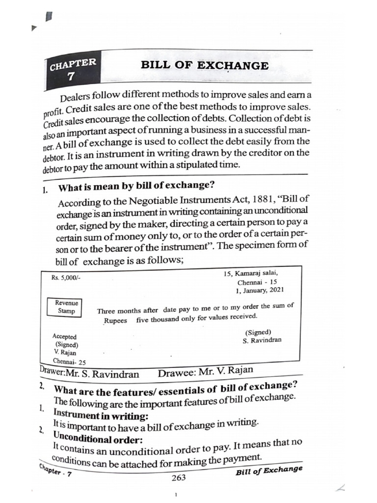 Bill of Exchange | PDF