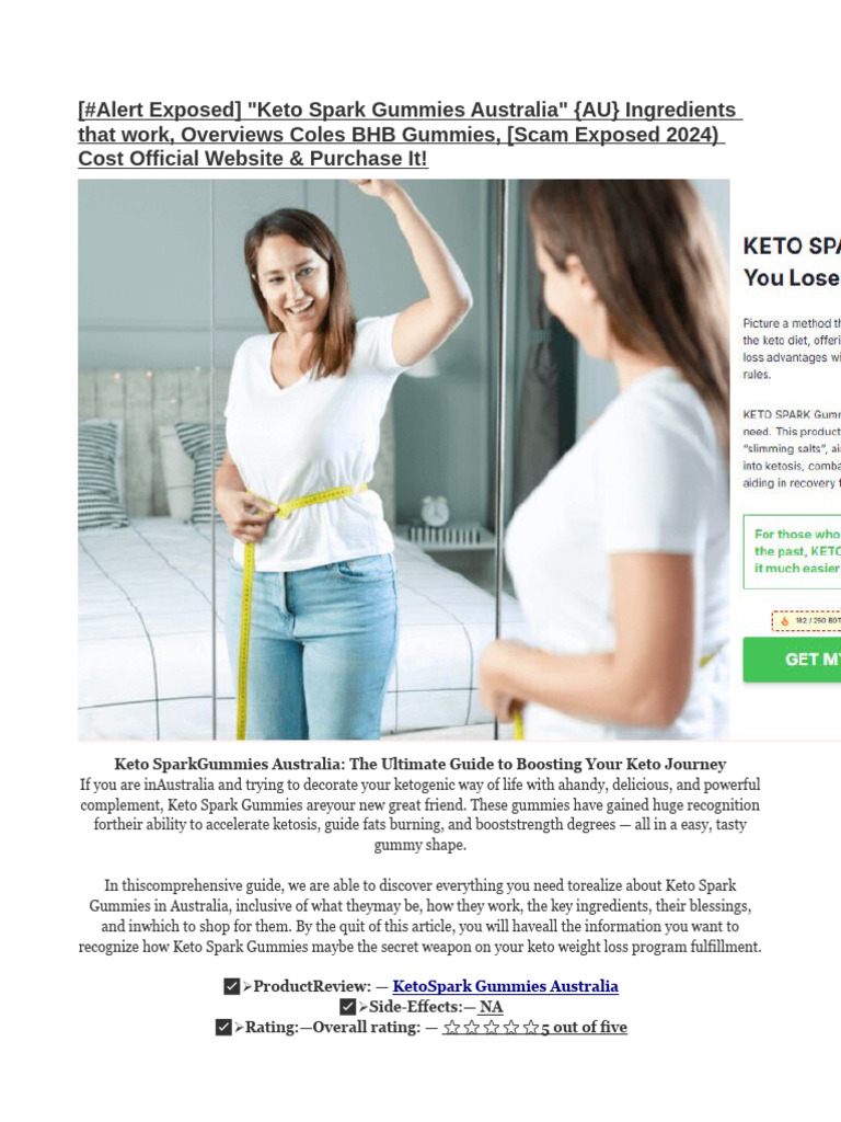 Keto Spark Gummies Review: Are They Really Effective For Weight Loss ...