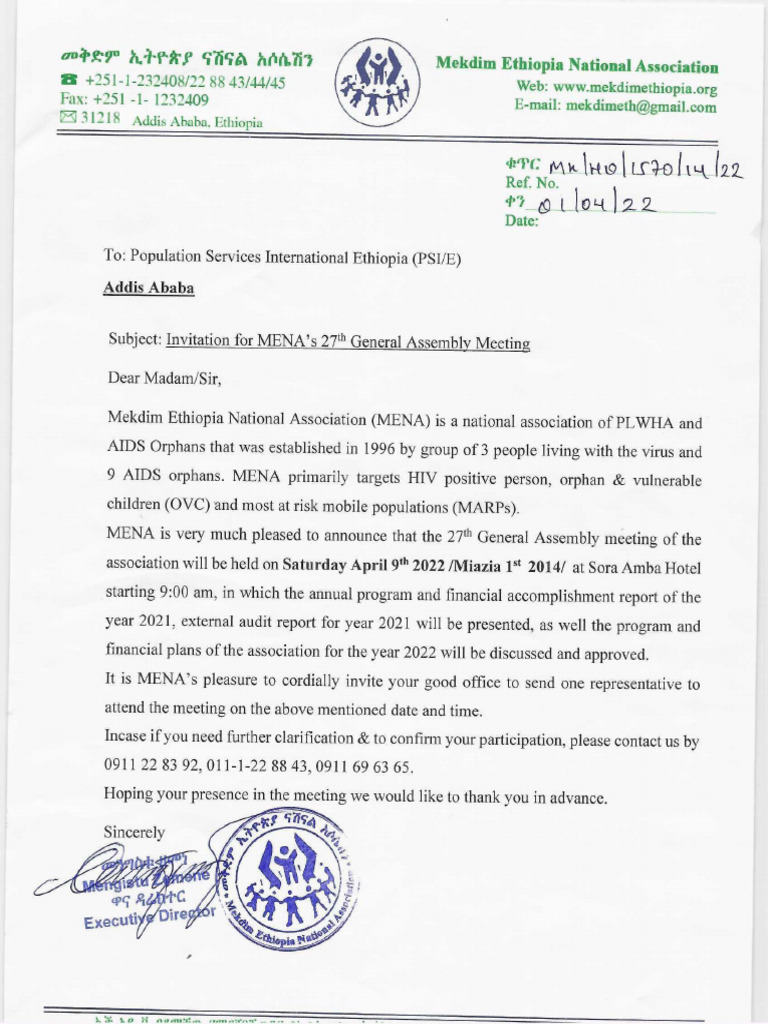 Invitation Letters MENA | PDF