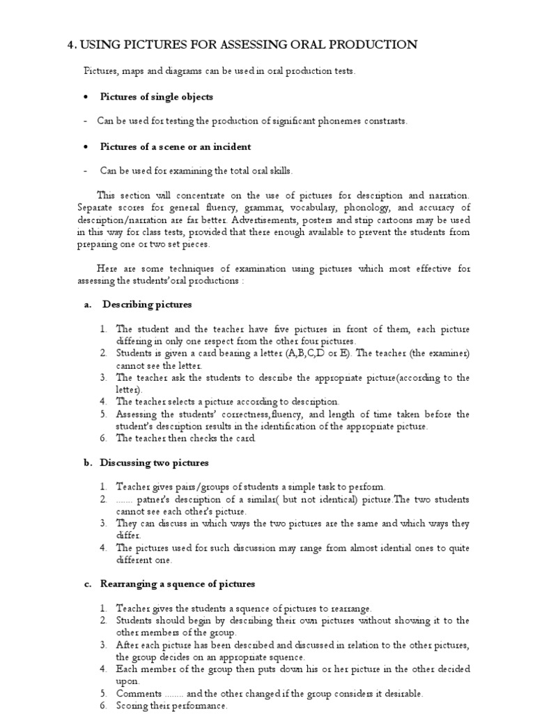 Language Testing - Oral Test | PDF | Conversation | Test (Assessment)