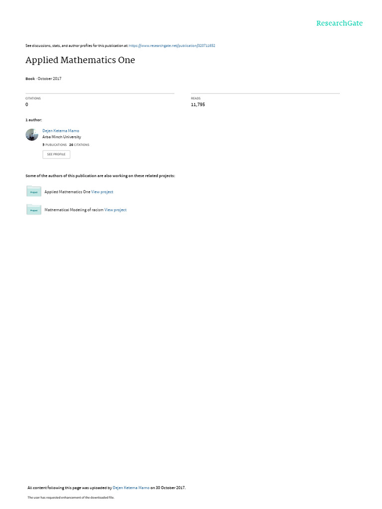 Applied One | PDF | Euclidean Vector | Matrix (Mathematics)